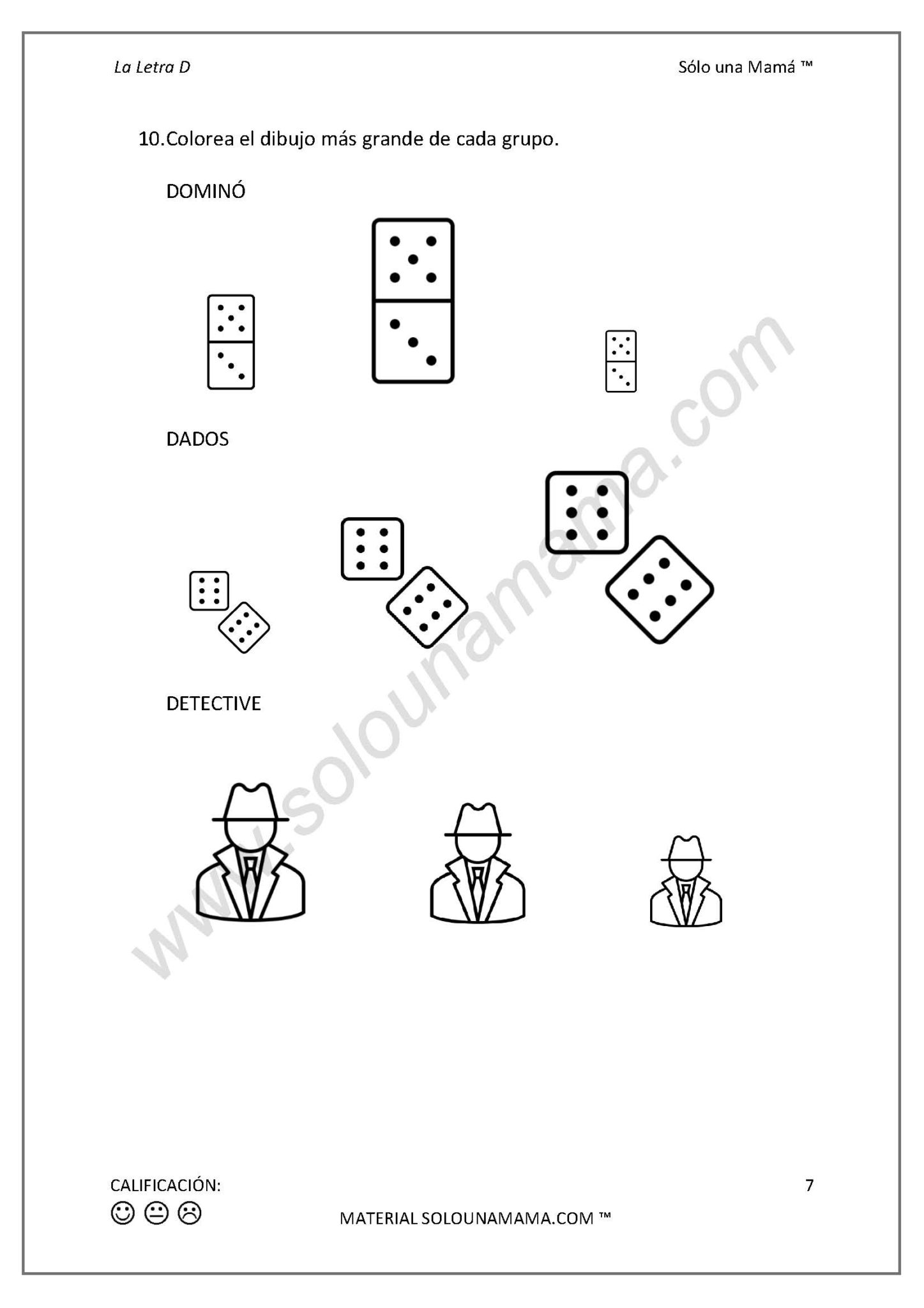 Cuadernillo de Actividades Letra D - Sólo Una Mamá