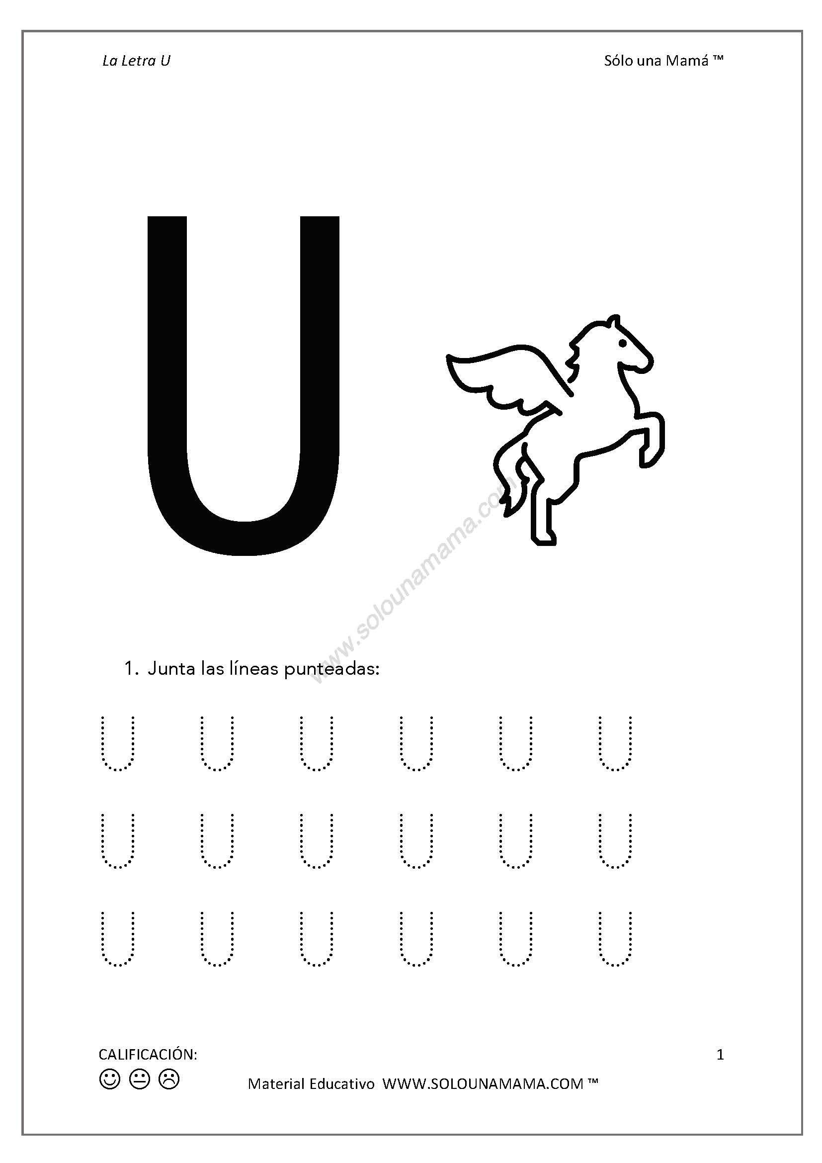 La Letra U - Sólo Una Mamá